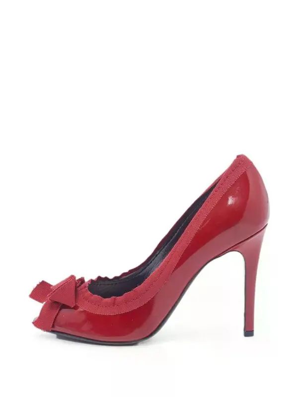 LANVIN Bow Peep-toe Pumps