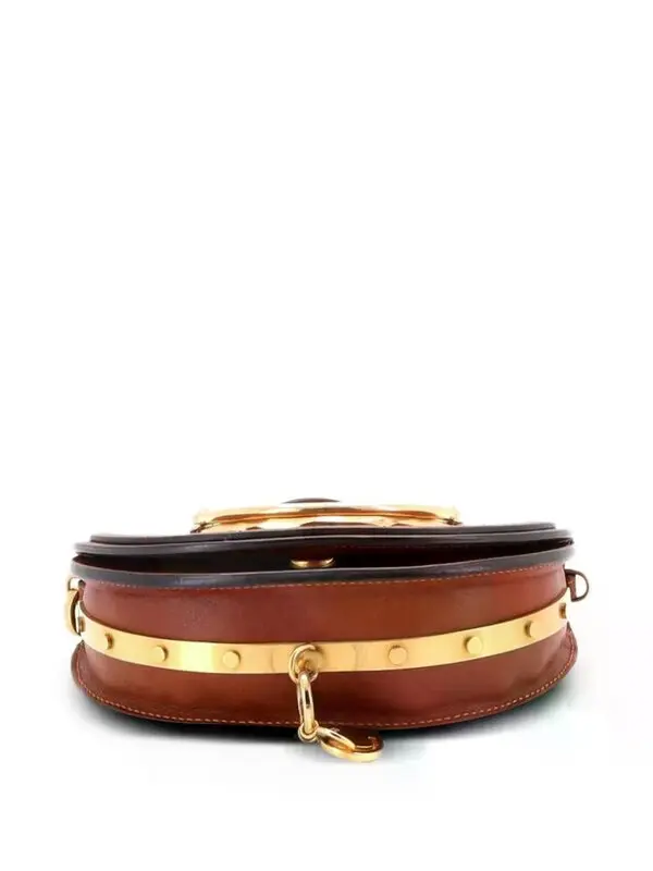 Chloé Nile Leather Mini Crossbody Bag - Brown