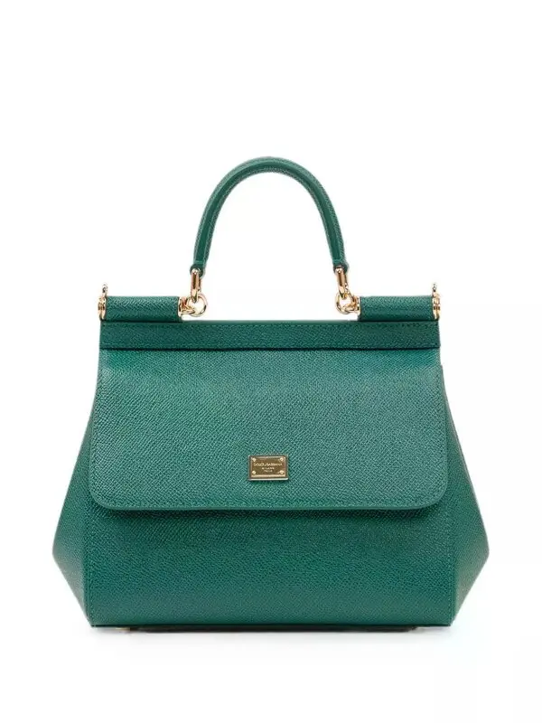 Dolce & Gabbana Small Sicily Leather Tote Bag