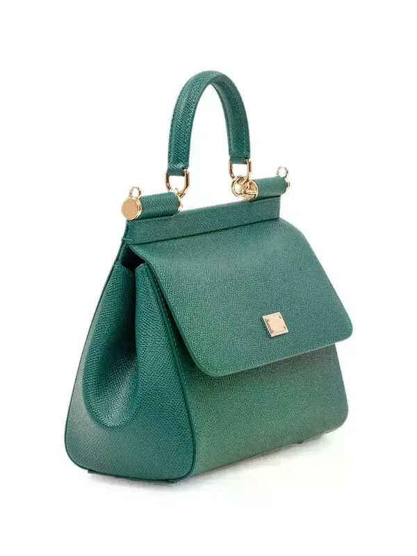 Dolce & Gabbana Small Sicily Leather Tote Bag