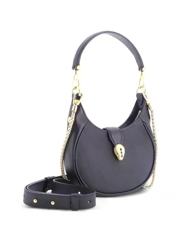 BVLGARI Serpenti Ellipse Crossbody Bag Leather Mini Shoulder Bag
