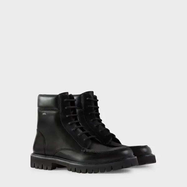 GIUSEPPE ZANOTTI Leather Lace-up Ankle Boots