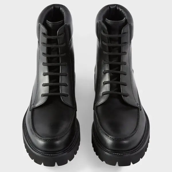 GIUSEPPE ZANOTTI Leather Lace-up Ankle Boots