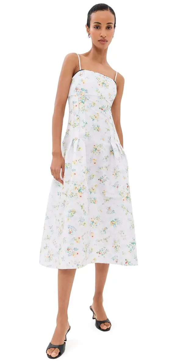 KIKA VARGAS Lena Midi Dress - Pastel