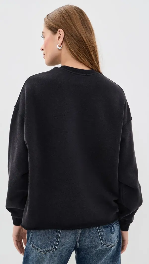 R13 K Bye Oversized Cut Off Crewneck