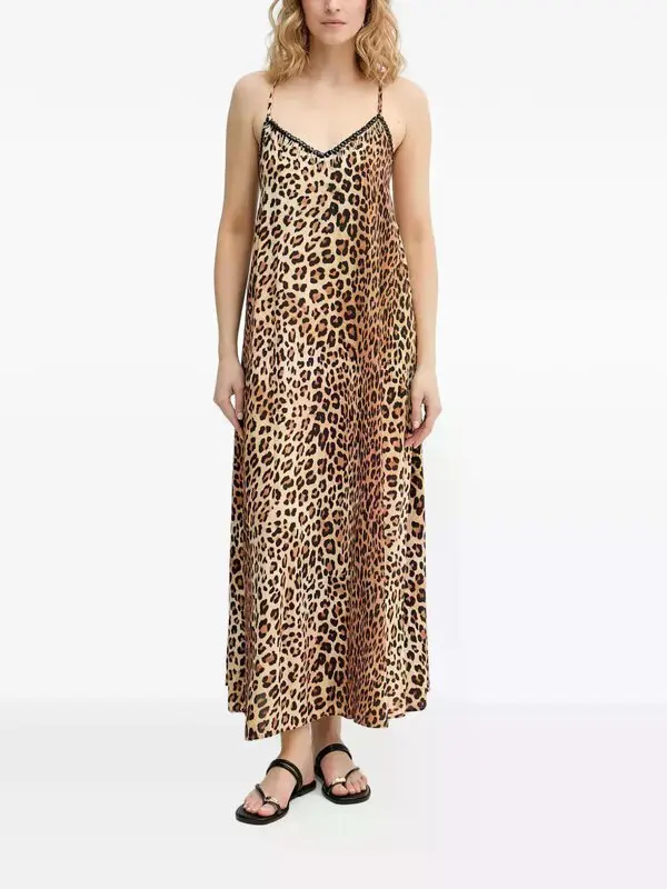 Lola Casademunt Leopard-print Maxi Dress - Neutrals