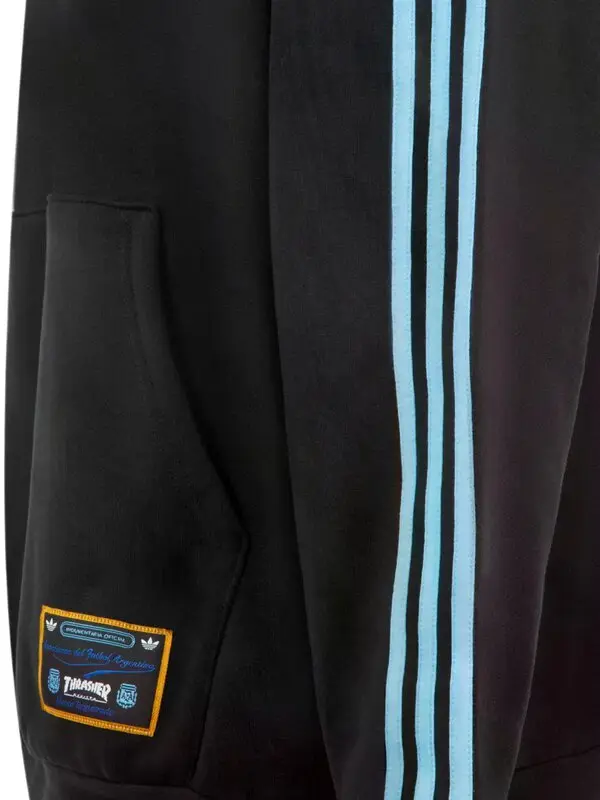 Adidas X Thrasher X Afa Argentina Logo-print Side-stripe Hoodie