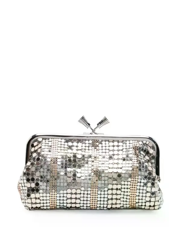 ANYA HINDMARCH Maud Sequin-embellished Frame Clutch Bag
