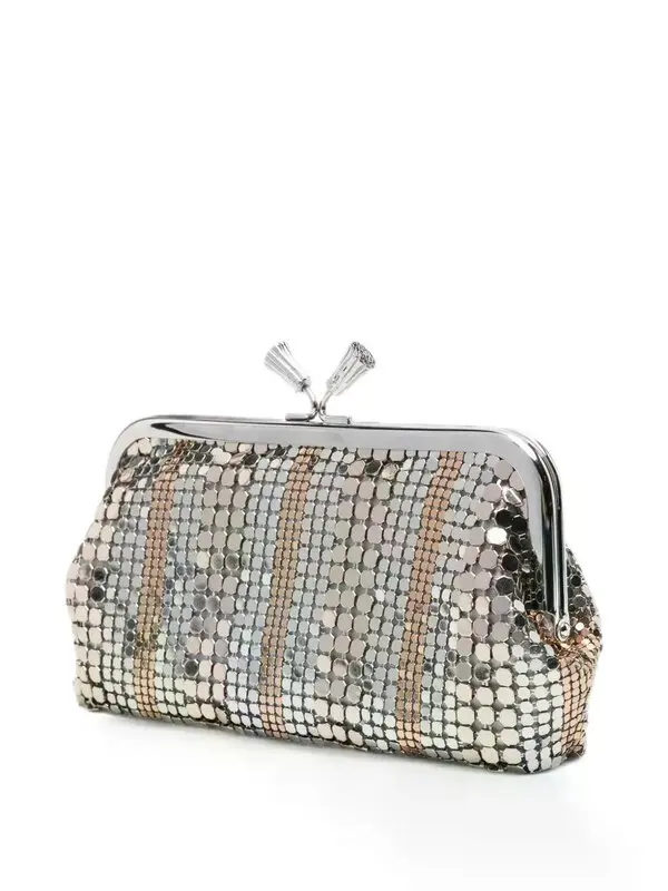 ANYA HINDMARCH Maud Sequin-embellished Frame Clutch Bag