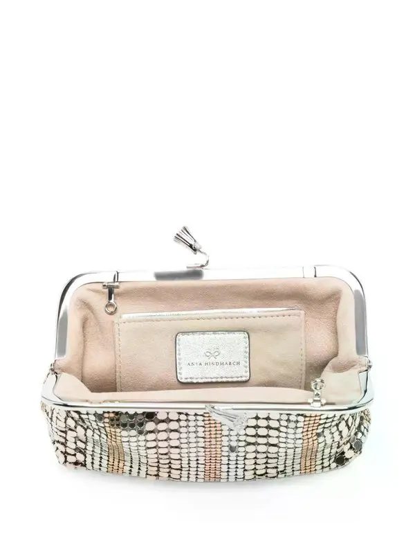 ANYA HINDMARCH Maud Sequin-embellished Frame Clutch Bag