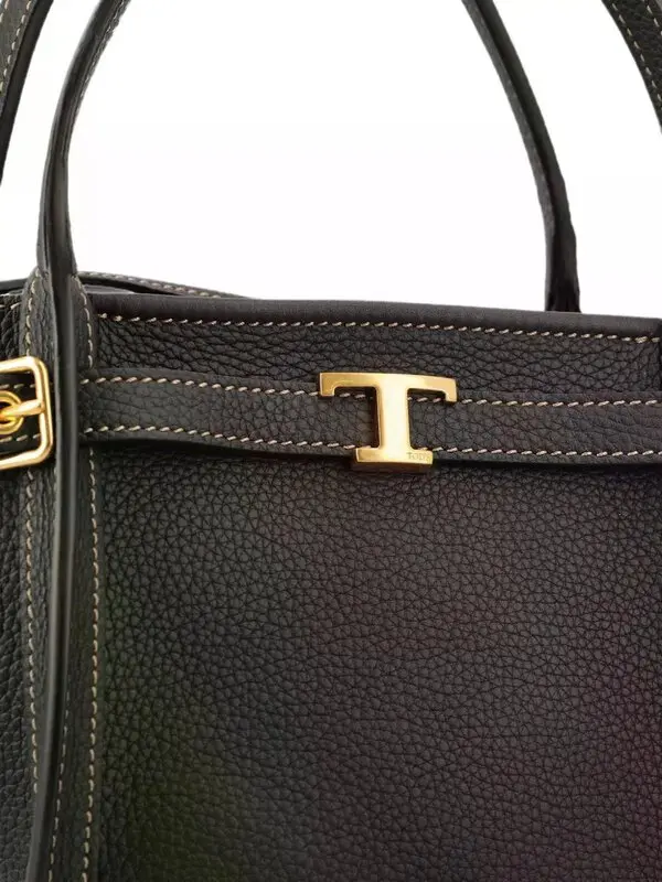 TOD'S T Timeless Pebbled Leather Backpack