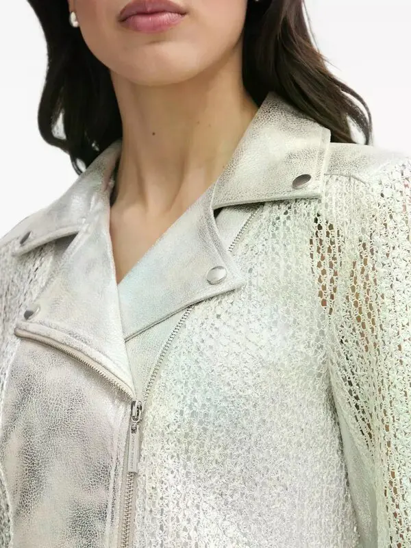 Joseph Ribkoff Metallic-effect Crochet-knit Jacket