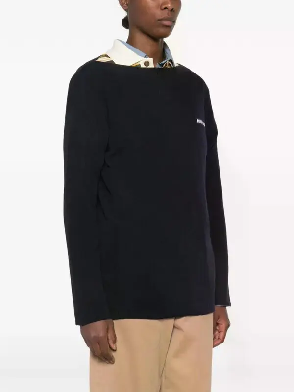Miu Miu Logo Knit Sweater