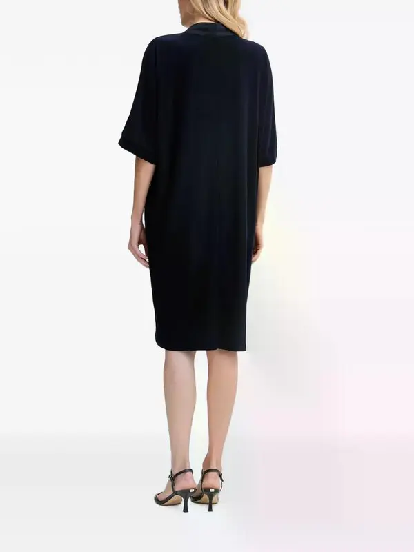 Joseph Ribkoff V-neck Midi Dress With Patch Pockets