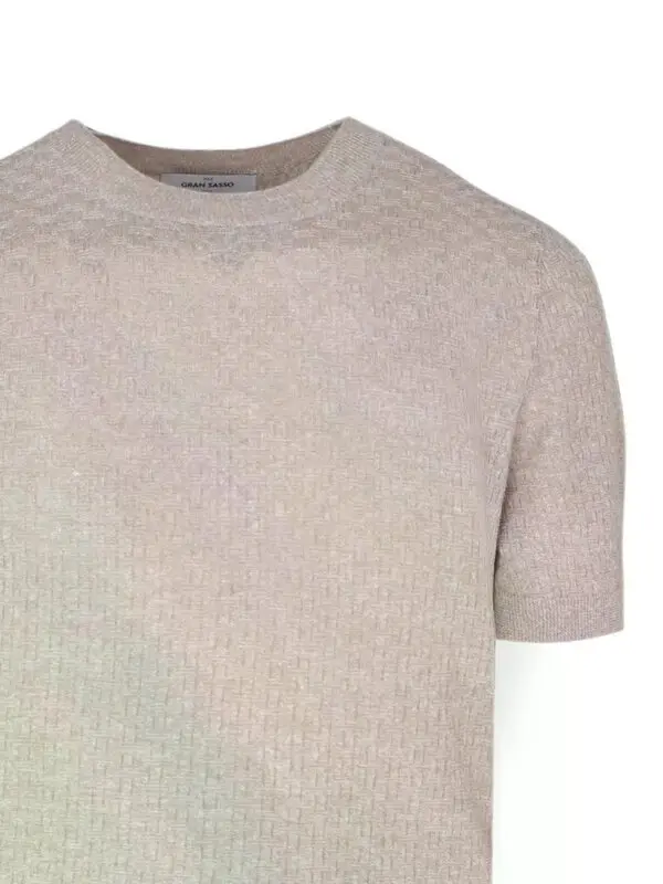 GRAN SASSO Basket-weave T-shirt