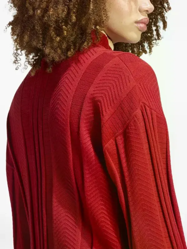 Adidas Chevron Knit High Neck Zip Cardigan