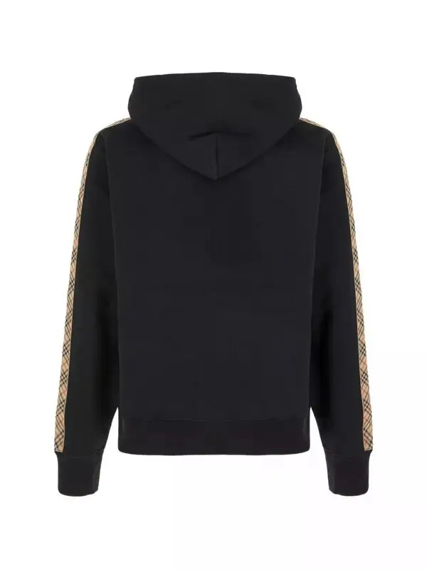 Burberry Check-stripe Zip-up Hoodie