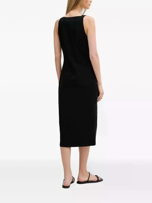 Dkny Logo-strap Sleeveless Midi Dress