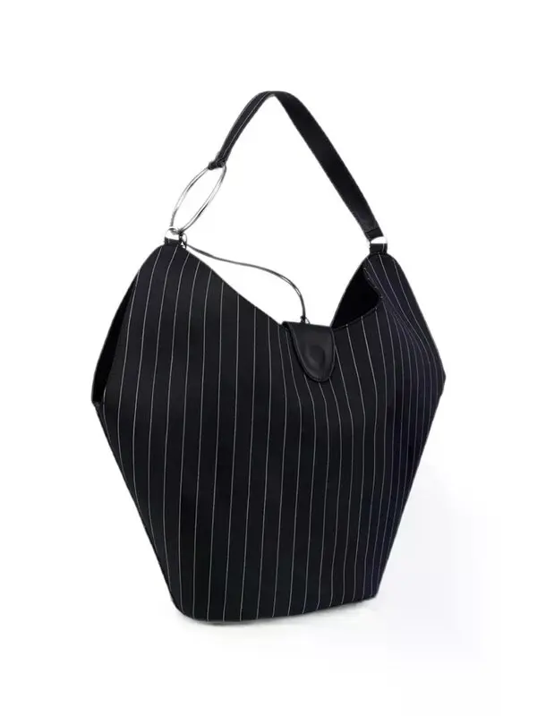 DONDUP Shoulder Bag With Pinstripe Pattern