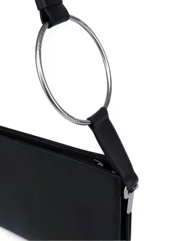 DONDUP Ring Detail Leather Clutch Bag