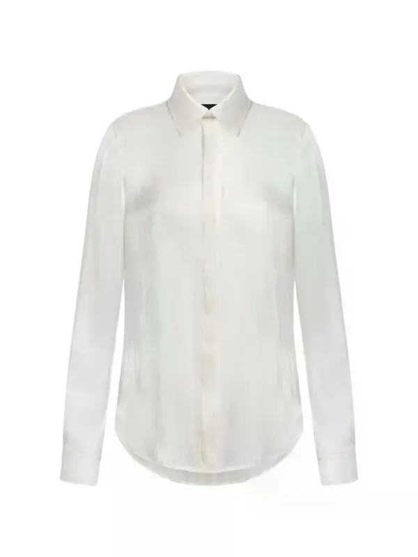 DONDUP Satin Finish Concealed Fastening Shirt