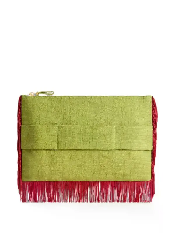 La DoubleJ Hand Pochette With Fringes