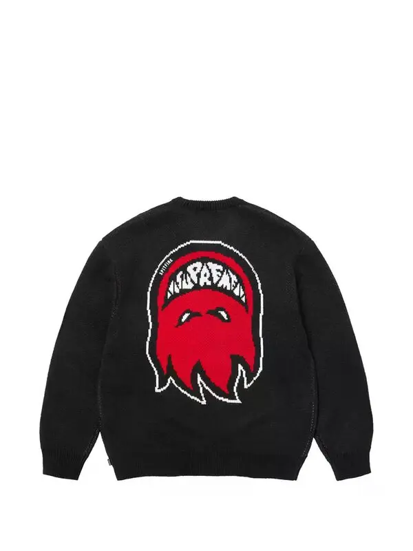 Supreme X Spitfire Intarsia Knit Sweater - Black