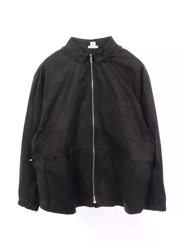 Hermès Cotton Frill Zip-up Blouse