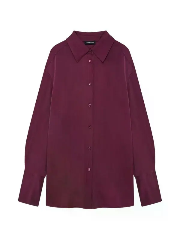 ANINE BING Bridget Silk Blend Shirt