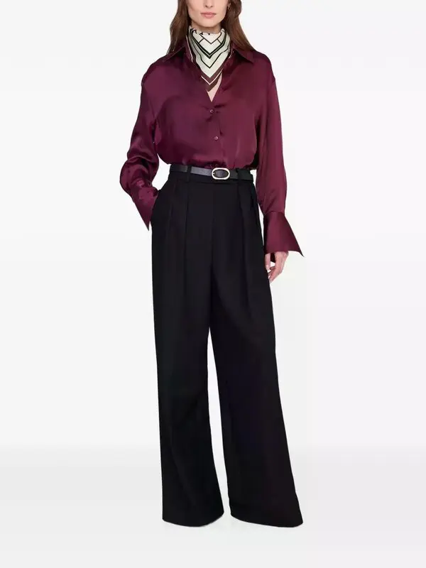 ANINE BING Bridget Silk Blend Shirt