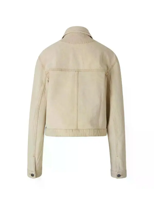 Khaite Cropped Denim Jacket