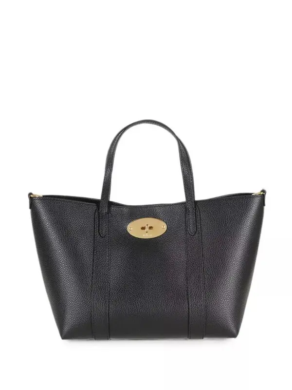 Mulberry Mini Bayswater Grained Leather Tote Bag - Black