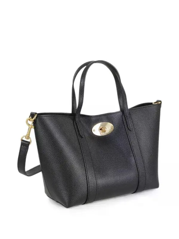 Mulberry Mini Bayswater Grained Leather Tote Bag - Black