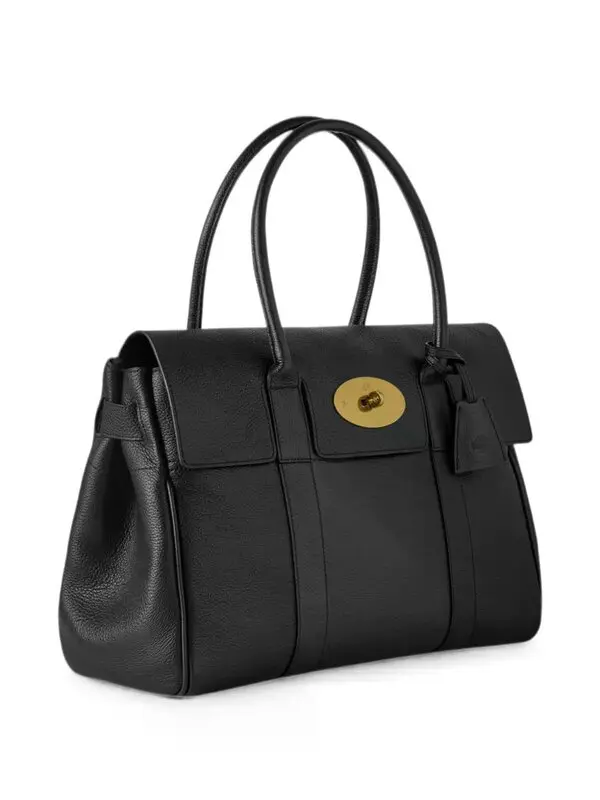 Mulberry Bayswater Leather Tote Bag - Black