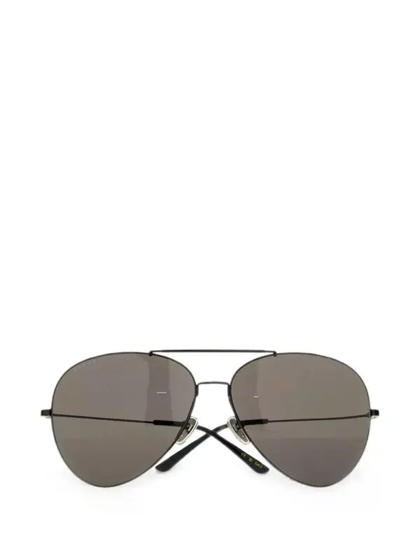 Gucci Aviator Pilot Frame Sunglasses - Black