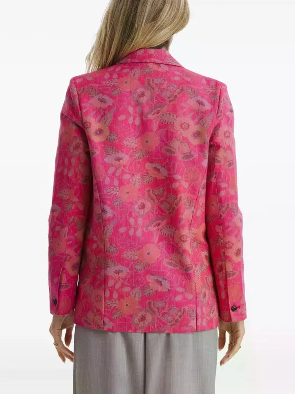 CUANNA Floral Jacquard Jacket