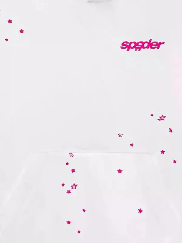 SP5DER Fractured Logo Star-pattern Hoodie