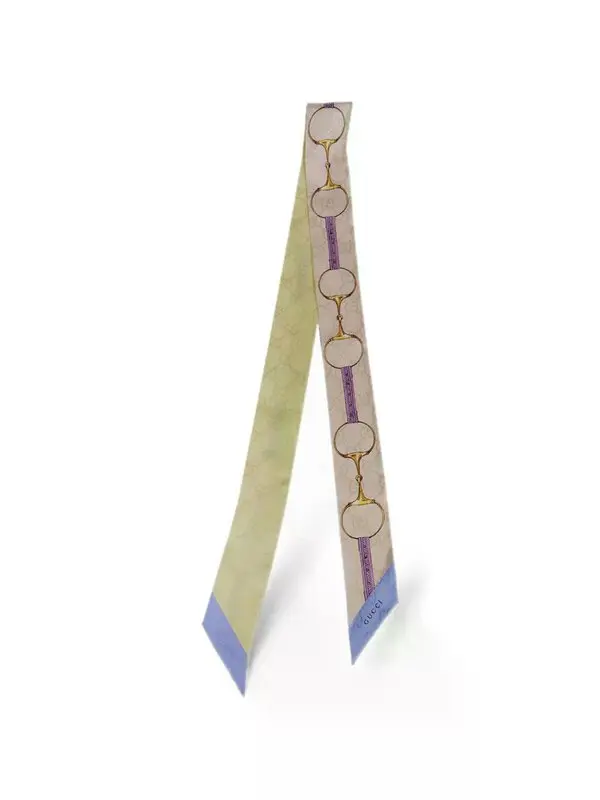 Gucci Horsebit Gg Supreme Scarf - Neutrals