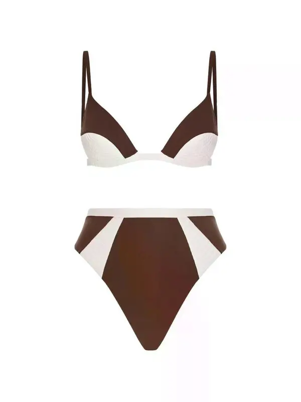 NOIRE SWIMWEAR Nyra Gisele Triangle Bikini - Brown