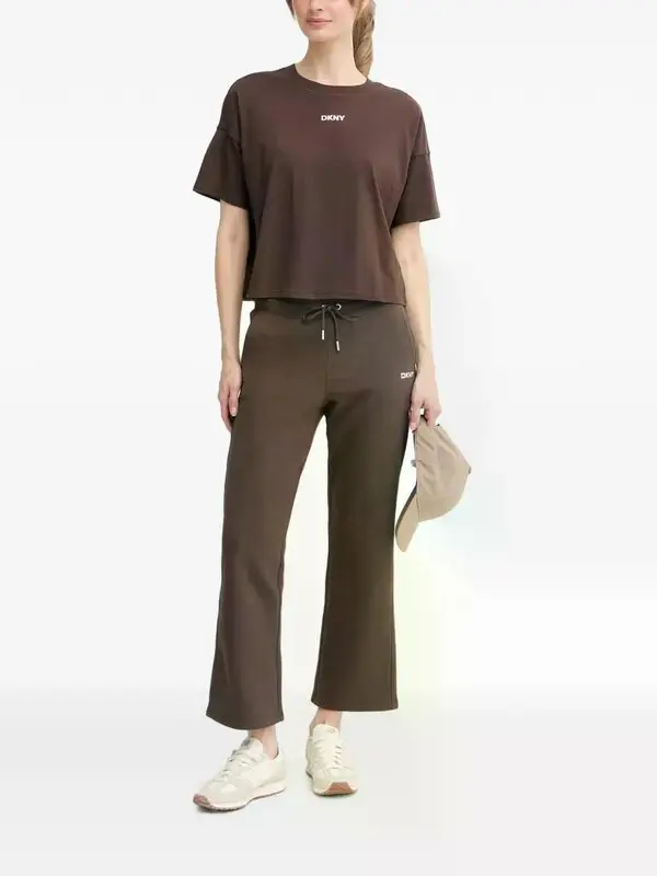 Dkny Logo Plaque Drawstring Track Pants