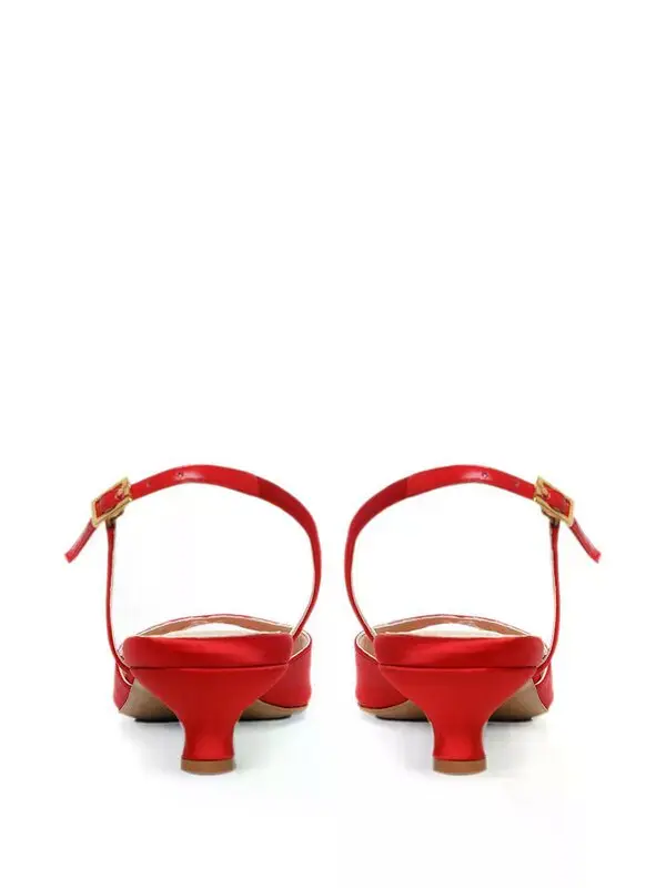 GINISSIMA Vicky Peep-toe Slingback Sandals - Red