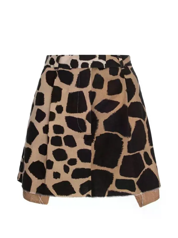 CUANNA Giraffe Print Notch Lapel Suit Set