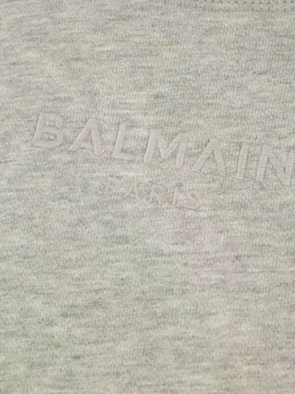 Balmain Embroidered Logo Crew Neck Sweater
