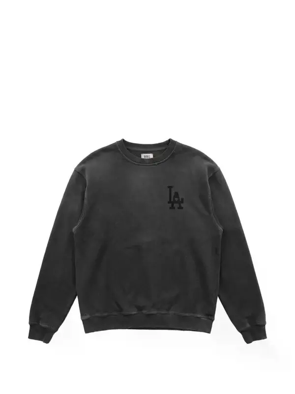 HTC LOS ANGELES Logo-print Distressed Cotton Sweater