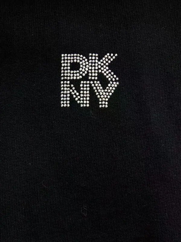 Dkny Logo Embellished Crew Neck Sweatshirt