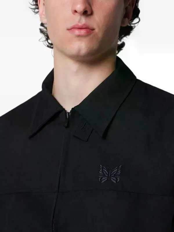 Needles Butterfly Embroidered Zip-up Jacket