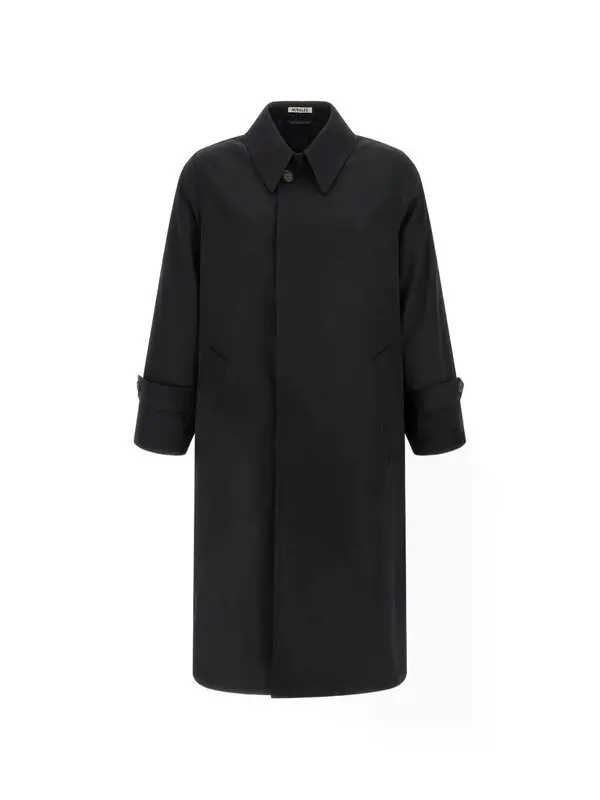 Auralee Gabardine Wool Trench Coat