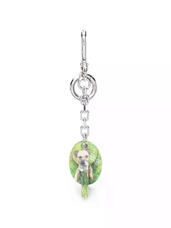 MAISON MARGIELA Tone Dog Print Keyring
