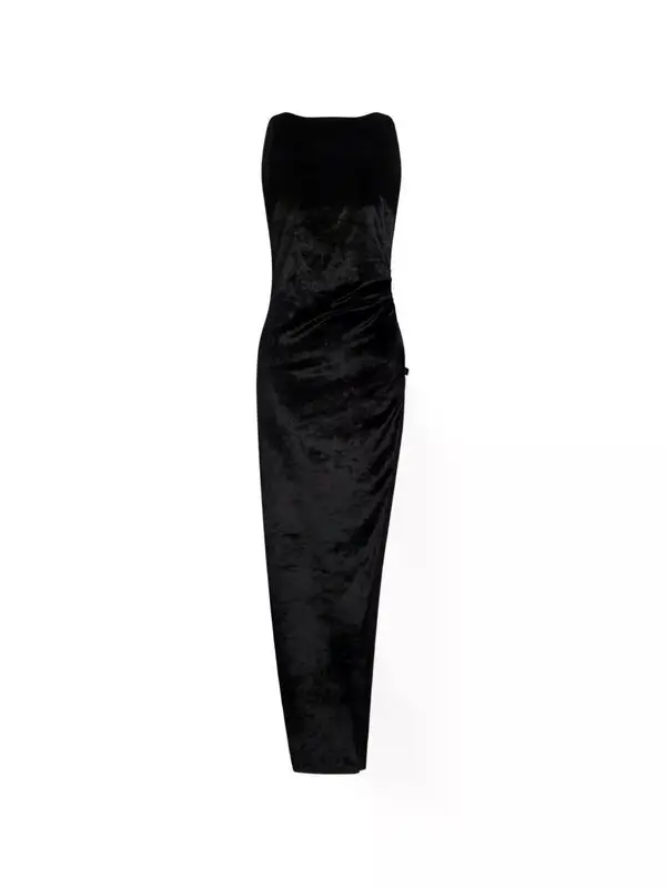 DONDUP Ruched Ring-detail Maxi Dress