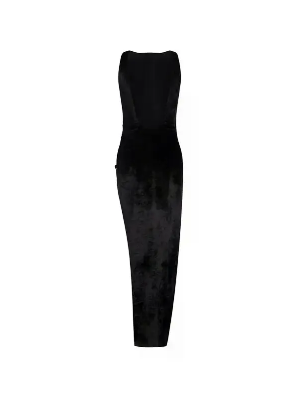DONDUP Ruched Ring-detail Maxi Dress
